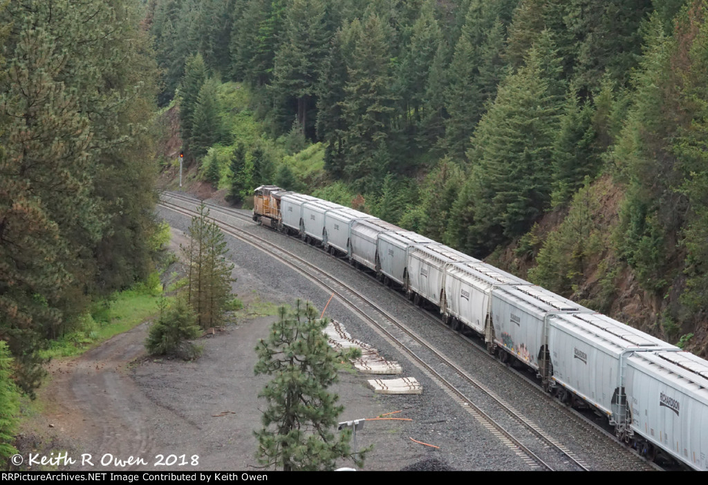 DPU on a Westbound Grain Train